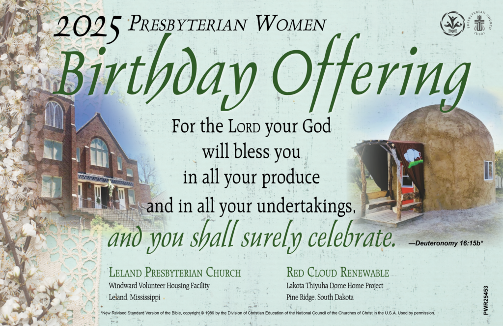 Birthday Offering – Presbyterian Women
