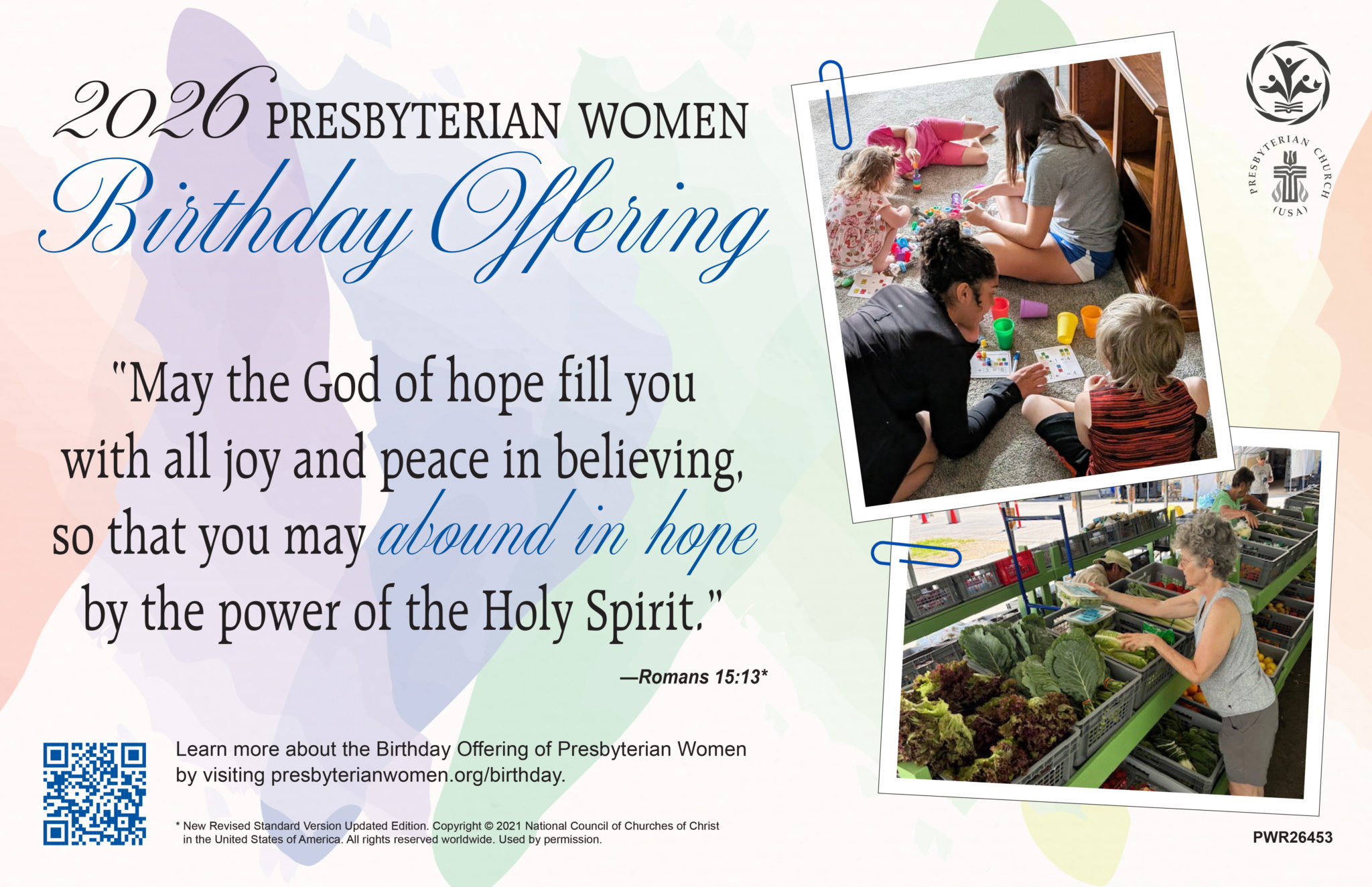 2026 Birthday Offering Poster/Placemat – Presbyterian Women