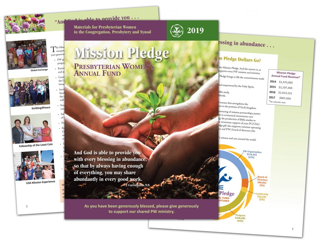 Mission Pledge pages – Presbyterian Women