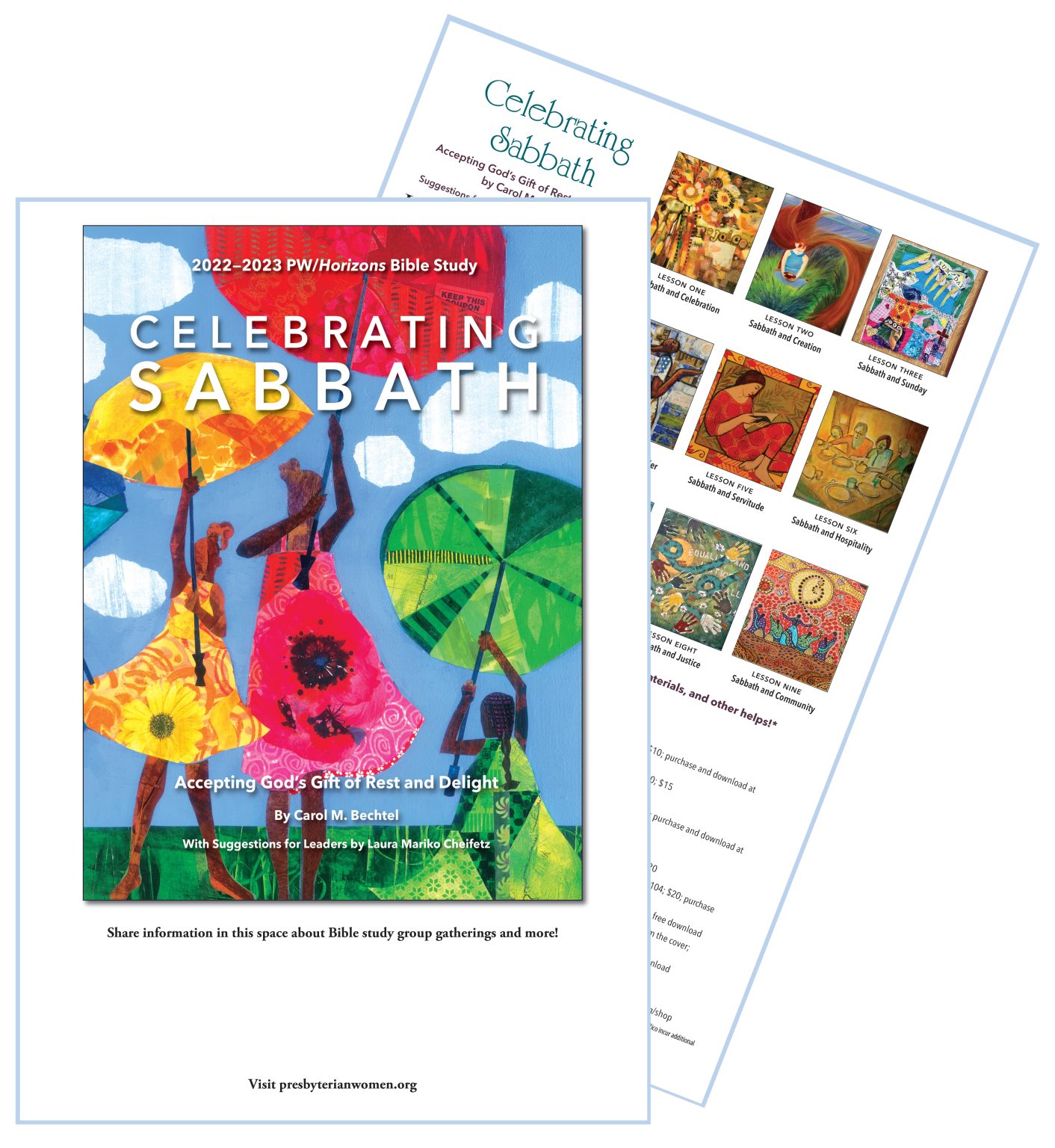 Celebrating Sabbath poster – Presbyterian Women