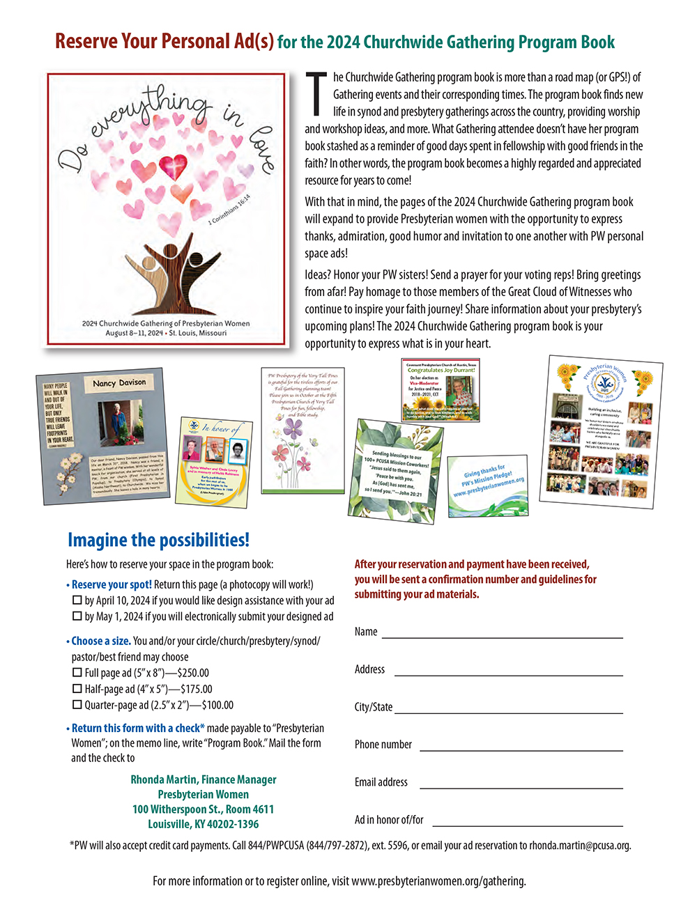 NEW! One Stop for All Things Gathering! – Presbyterian Women