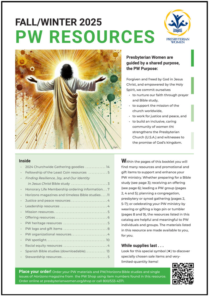 PW Resource Catalog (Fall/Winter edition) – Presbyterian Women