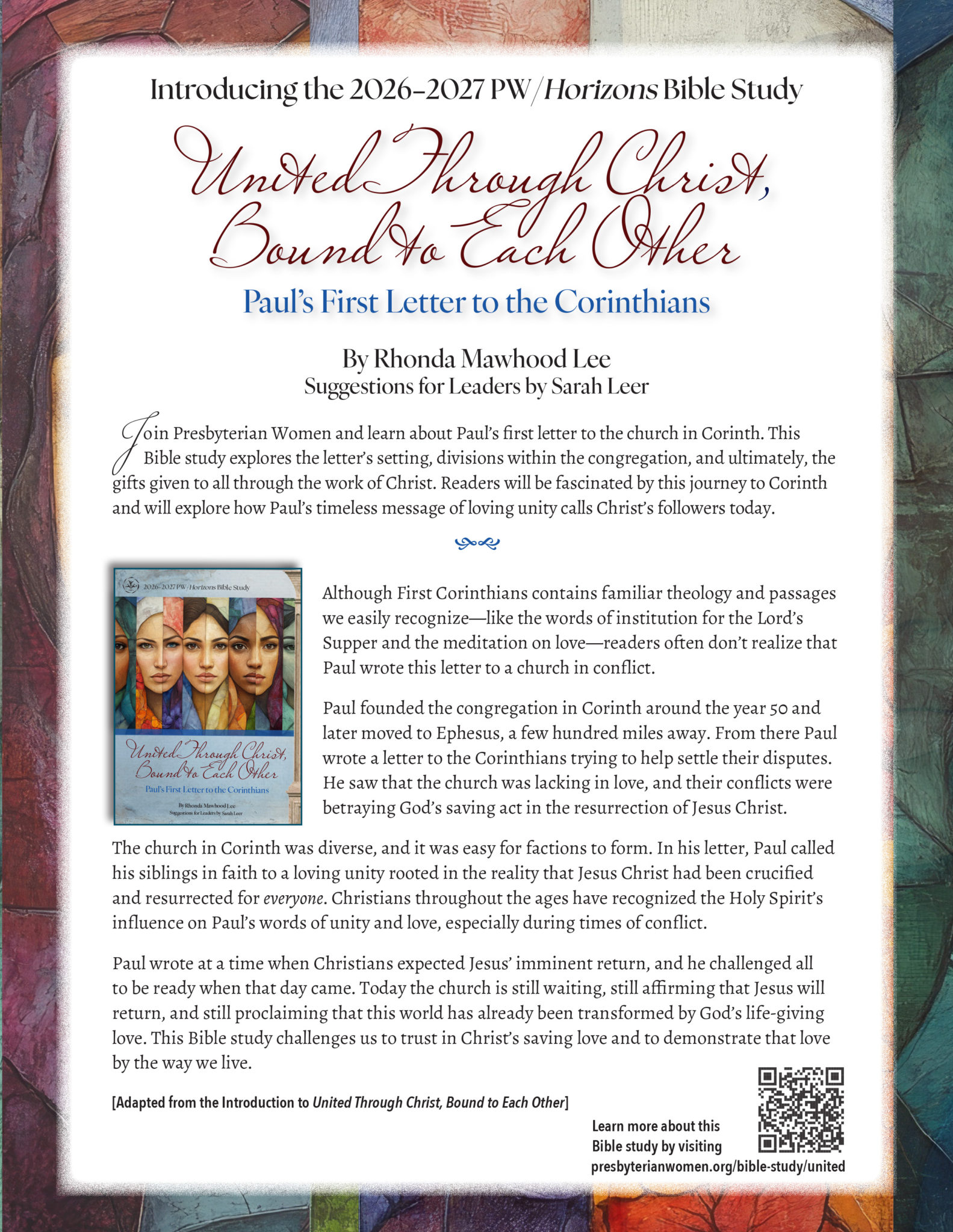 United Through Christ - Promotional Flier – Presbyterian Women